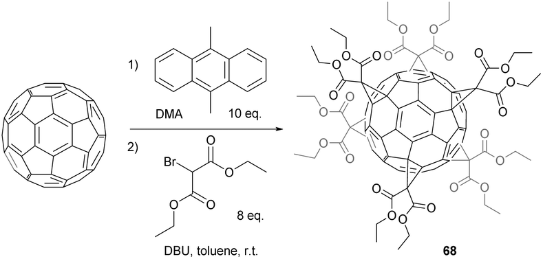 Synthesis of highly functionalized C 60 fullerene derivatives and their applications in material ...