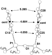 Organophosphoryl adducts of tris(pentafluorophenyl)borane; crystal and ...
