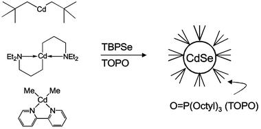 Synthesis of CdSe nanoparticles using various organometallic cadmium ...