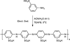 Electrochemical synthesis of fully sulfonated n-dopable polyaniline ...