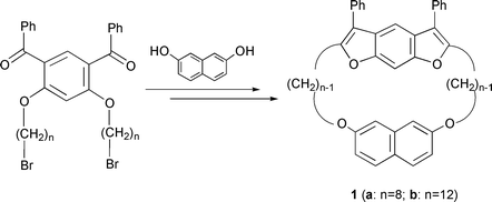 Synthesis of novel cyclophanes containing both benzo[1,2-b:5,4-b ...