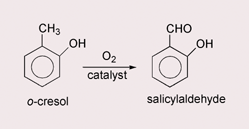 One-step heterogeneously catalytic oxidation of o-cresol by oxygen to ...