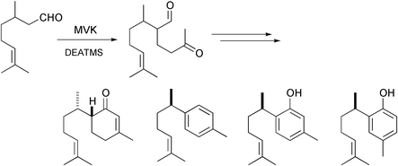 Total synthesis of bisabolane sesquiterpenoids, α-bisabol-1-one ...
