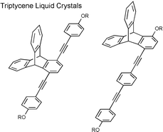 Triptycene-containing bis(phenylethynyl)benzene nematic liquid crystals ...