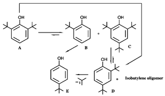 Disproportionation, isomerization and de-tert-butylation of 2,6-di-tert ...