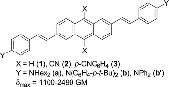 2,6-Bis(styryl)anthracene derivatives with large two-photon cross ...