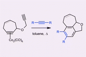 Tethered 2 + 2 + 2 cycloaddition reactions of cobalt–cycloheptyne ...