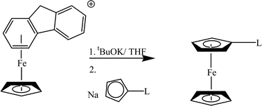 Synthesis of mono-amino-functionalised ferrocene, ferrocene salts and ...
