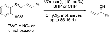 Vanadium-catalyzed selenide oxidation with in situ [2,3] sigmatropic ...