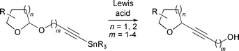 Anomeric oxygen to carbon rearrangements of alkynyl tributylstannane ...