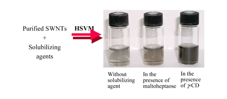 Solubilization and debundling of purified single-walled carbon ...