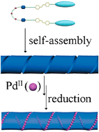 Spatial organization and patterning of palladium nanoparticles on a ...