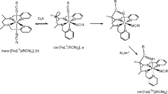 Mechanism of formation of iron(ii) complexes with pentadentate ligands ...