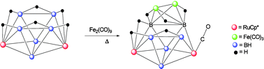 Condensed metallaborane clusters: synthesis and structure of Fe2(CO)6 ...