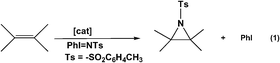 Catalytic aziridinations with copper(ii) salen complexes - New Journal ...