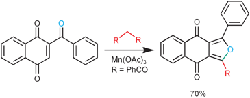 A novel manganese(iii) acetate mediated reaction between 2-benzoyl-1,4 ...