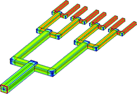 Biomimetic design of microfluidic manifolds based on a generalised ...