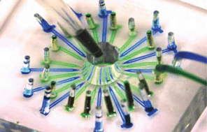 Open-access microfluidic patch-clamp array with raised lateral cell ...