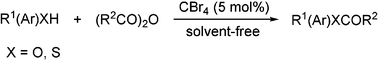Metal- and solvent-free conditions for the acylation reaction catalyzed ...