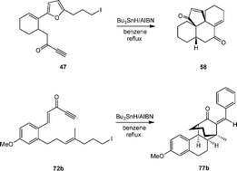 Cascade radical-mediated cyclisations with conjugated ynone ...