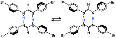 NMR studies of double proton transfer in hydrogen bonded cyclic N,N ...