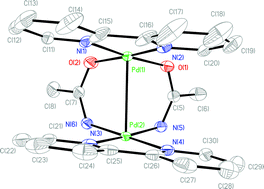 Dinuclear palladium(ii) complexes with bridging amidate ligands ...