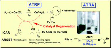 Atom transfer radical addition and polymerization reactions catalyzed ...