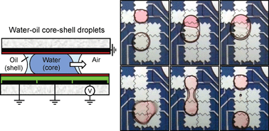 Water-oil core-shell droplets for electrowetting-based digital microfluidic devices - Lab on a ...