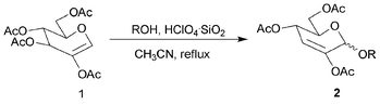 HClO4·SiO2 catalysed synthesis of alkyl 3-deoxy-hex-2-enopyranosides ...