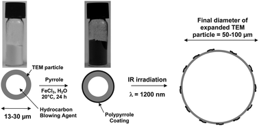 Synthesis and evaluation of polypyrrole-coated thermally-expandable ...