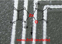 Zinc oxide derived from single source precursor chemistry under chimie ...