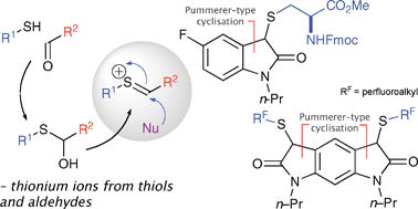 Formation of N-heterocycles by the reaction of thiols with glyoxamides ...