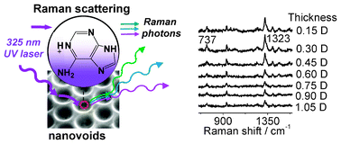 UV SERS at well ordered Pd sphere segment void (SSV) nanostructures ...