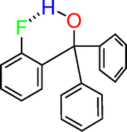 The intramolecular C–F⋯HO hydrogen bond of 2 ...