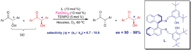 Chiral iron complex catalyzed enantioselective oxidation of racemic ...