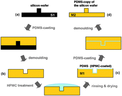 Rapid replication of master structures by double casting with PDMS ...