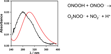 Peroxynitrate is formed rapidly during decomposition of peroxynitrite ...
