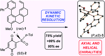 Dynamic kinetic resolution in the asymmetric synthesis of atropisomeric ...