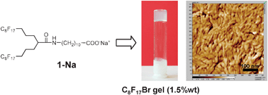 A triblock fluorous surfactant as a specific gelator for ...