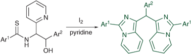 Iodine-mediated cyclization of N-thioacyl-1-(2-pyridyl)-1,2 ...