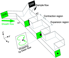 Three-dimensional hydrodynamic focusing with a single sheath flow in a ...