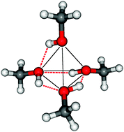 Pathways for hydrogen bond switching in a tetrameric methanol cluster ...