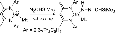 Reactivity of germanium(II) hydride with nitrous oxide, trimethylsilyl ...