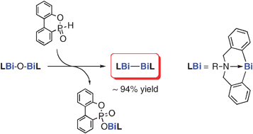 A unique Bi–Bi bond forming reaction using organobismuth oxides and ...