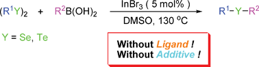 Lewis acid InBr3-catalyzed arylation of diorgano diselenides and ...