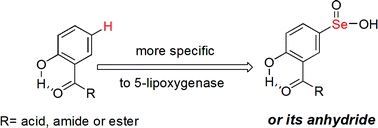 5-Selenization of salicylic acid derivatives yielded isoform-specific 5 ...