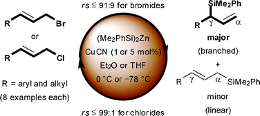 Expedient access to branched allylic silanes by copper-catalysed ...