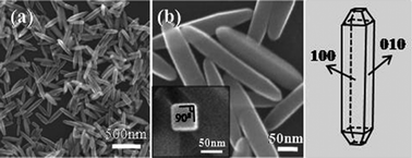 Tetragonal faceted-nanorods of anatase TiO2 single crystals with a ...