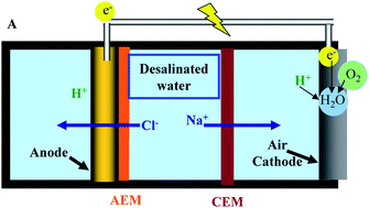 Using microbial desalination cells to reduce water salinity prior to ...