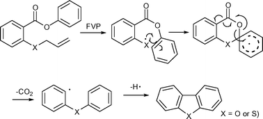 Formation of dibenzofurans by flash vacuum pyrolysis of aryl 2 ...